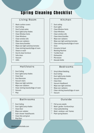 Spring Cleaning Checklist - at home with chelle